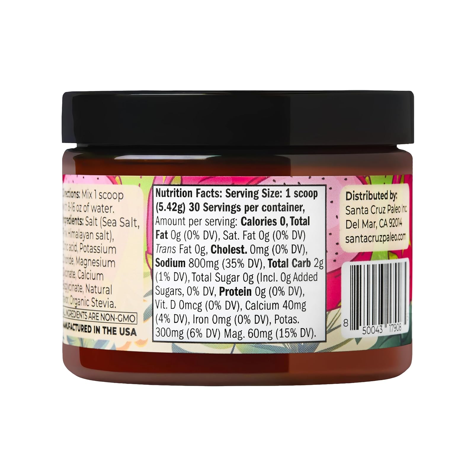Sugar-free electrolyte powder for healthy hydration