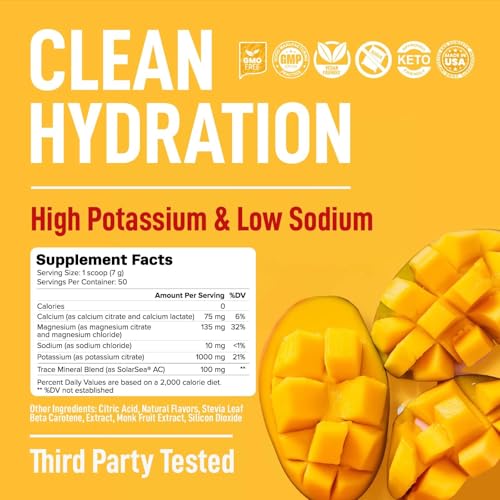 sugar-free electrolyte powder for hydration