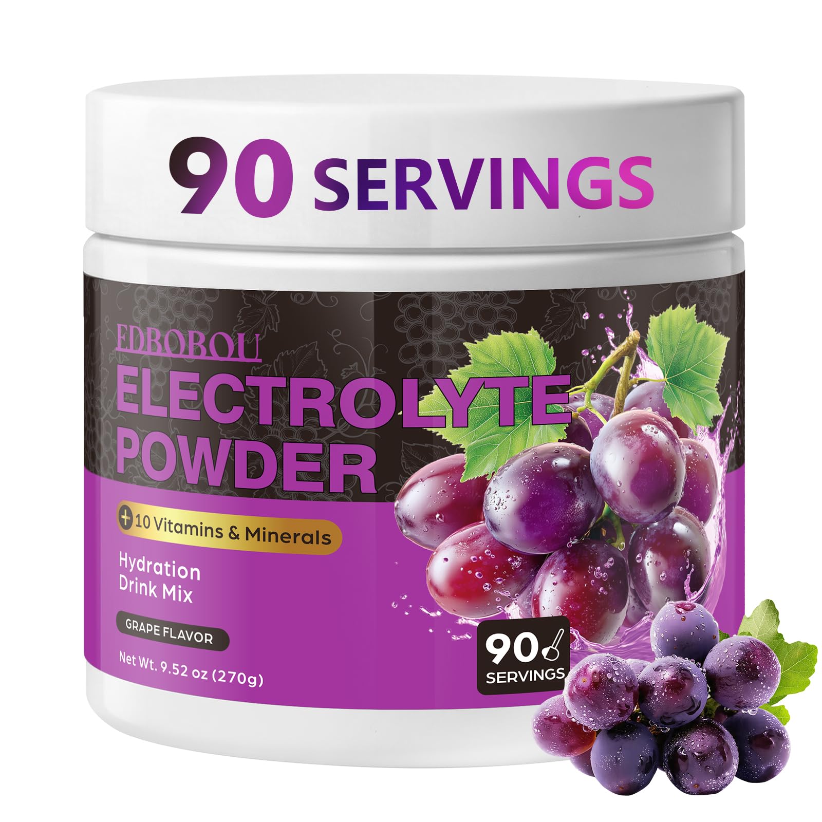 sugar free electrolyte powder grape flavour