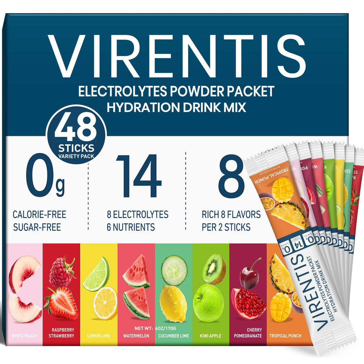 sugar free electrolyte powder packets