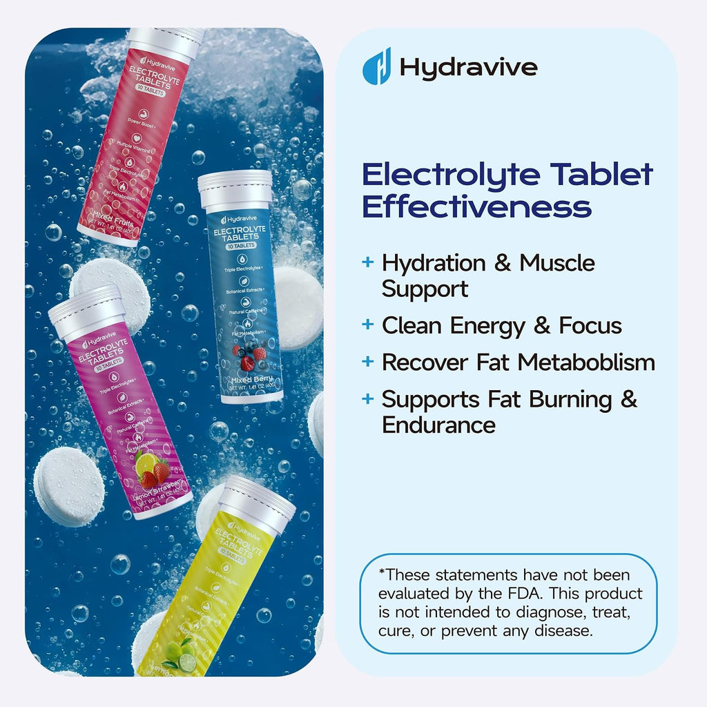 sugar-free electrolyte tablets for daily use