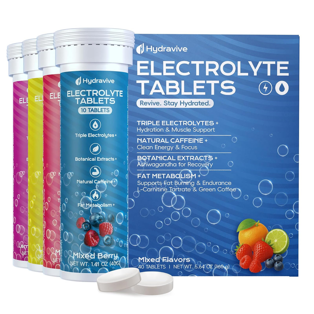 sugar-free electrolyte tablets for hydration