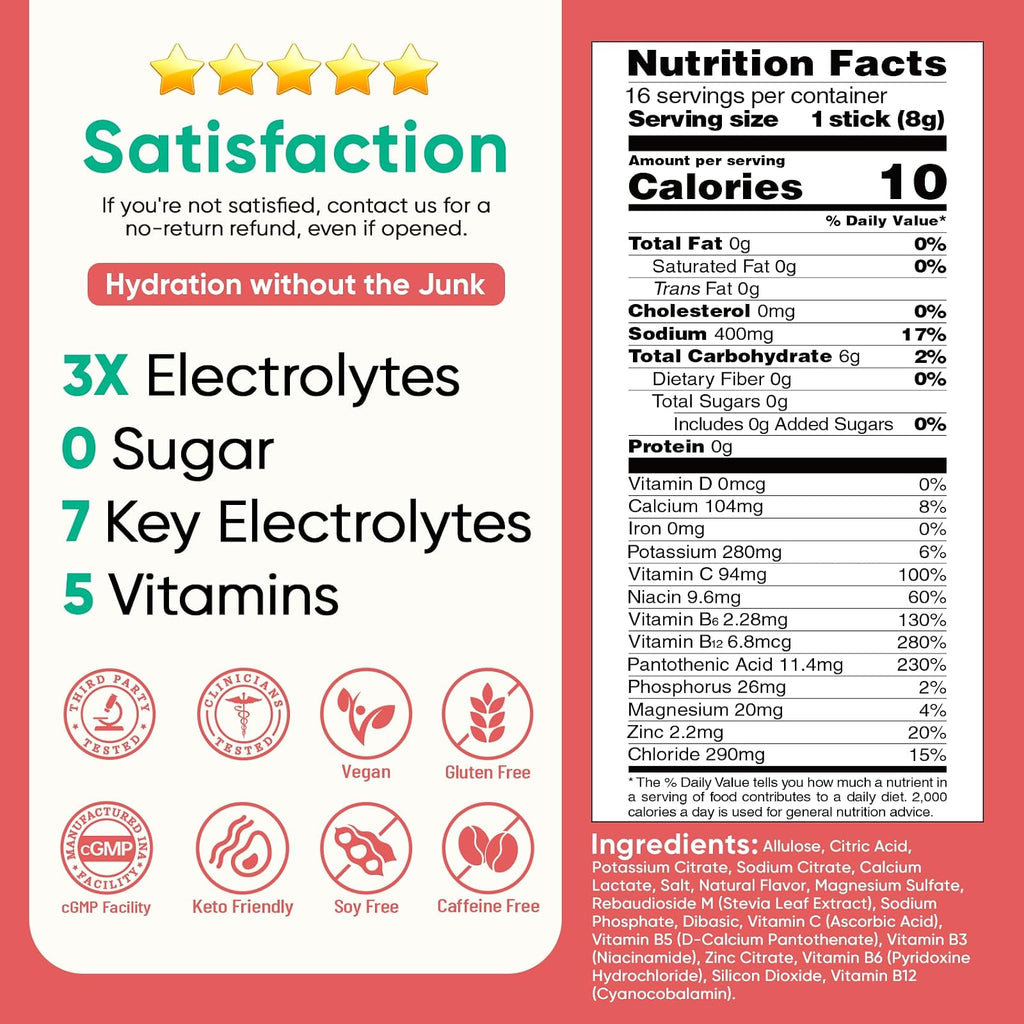 sugar free electrolyte tablets for recovery