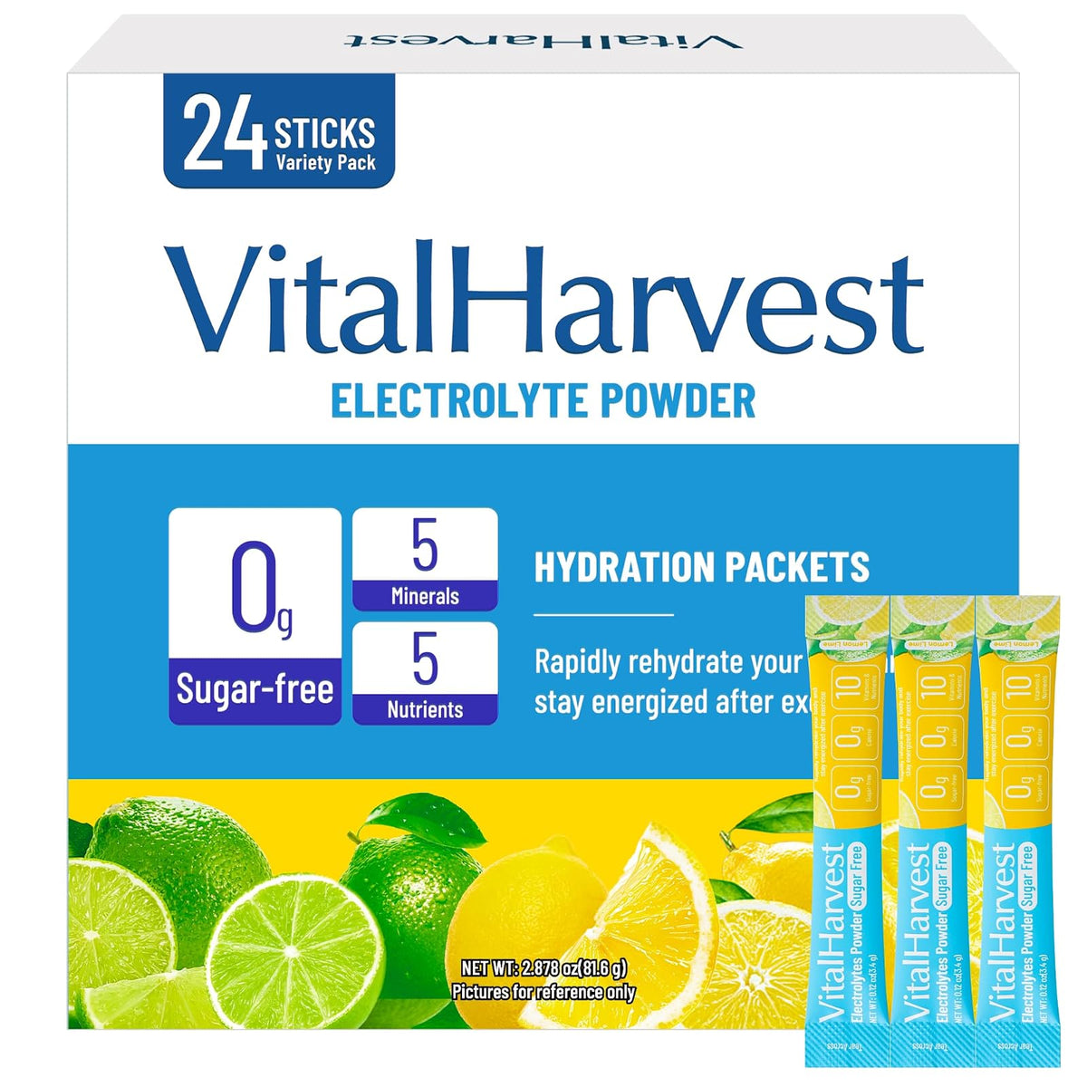 sugar free electrolytes powder packets