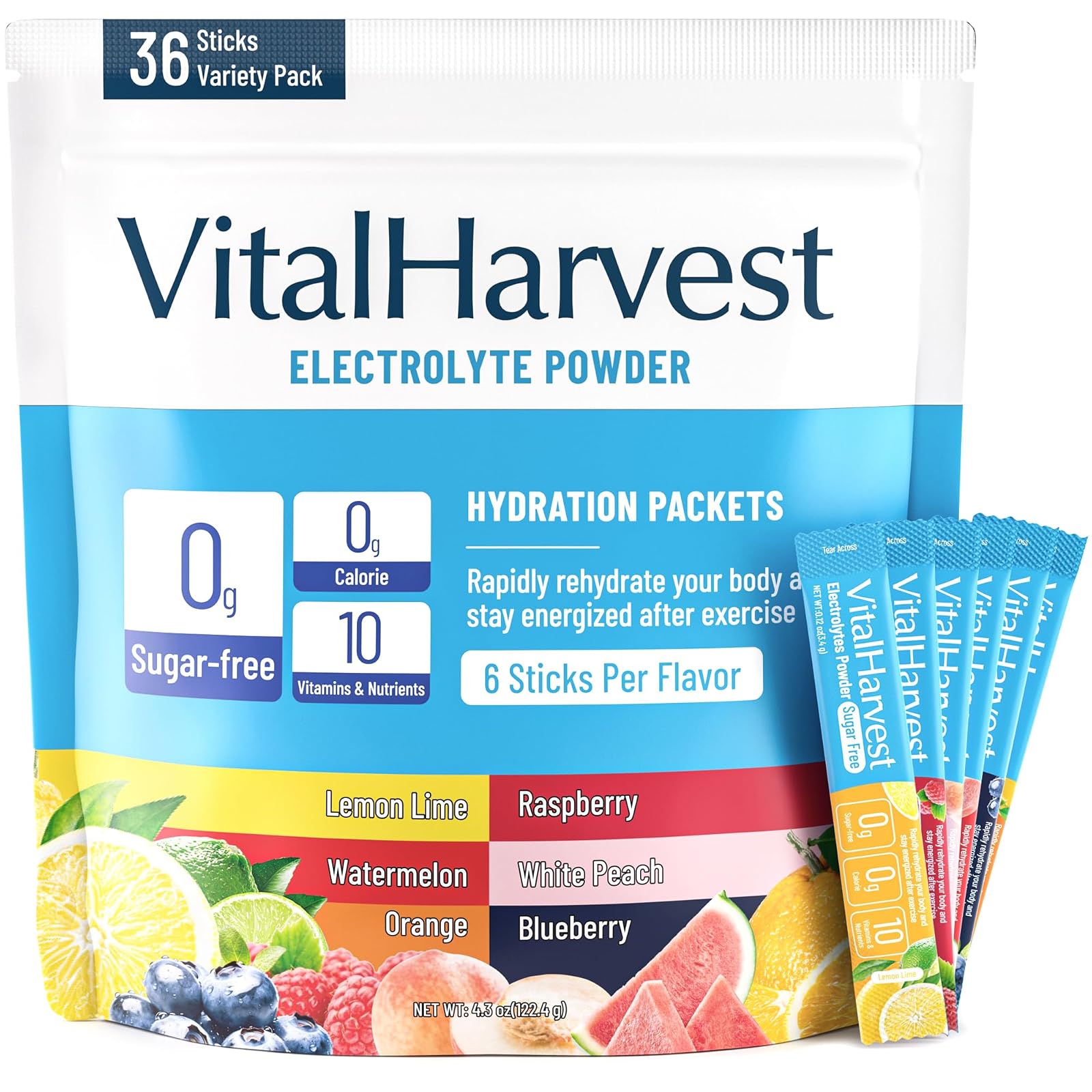 sugar free electrolytes powder packets