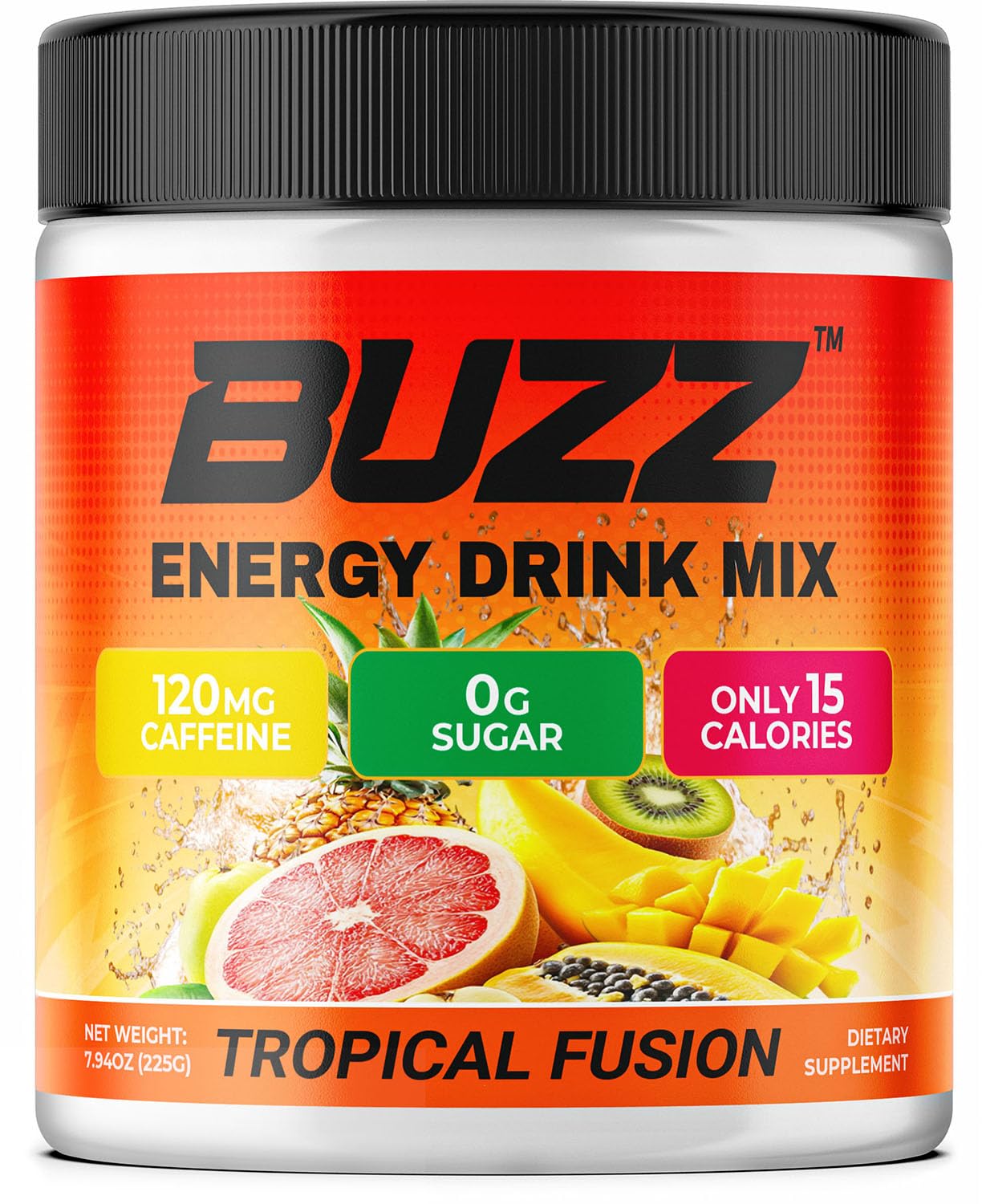 sugar free energy drink powder tropical fusion