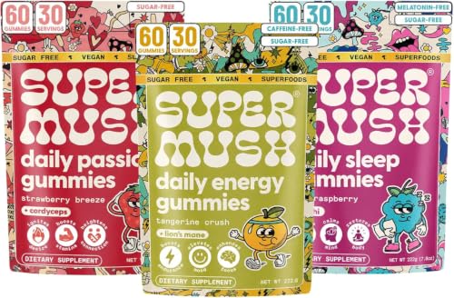 sugar-free energy mushroom supplements