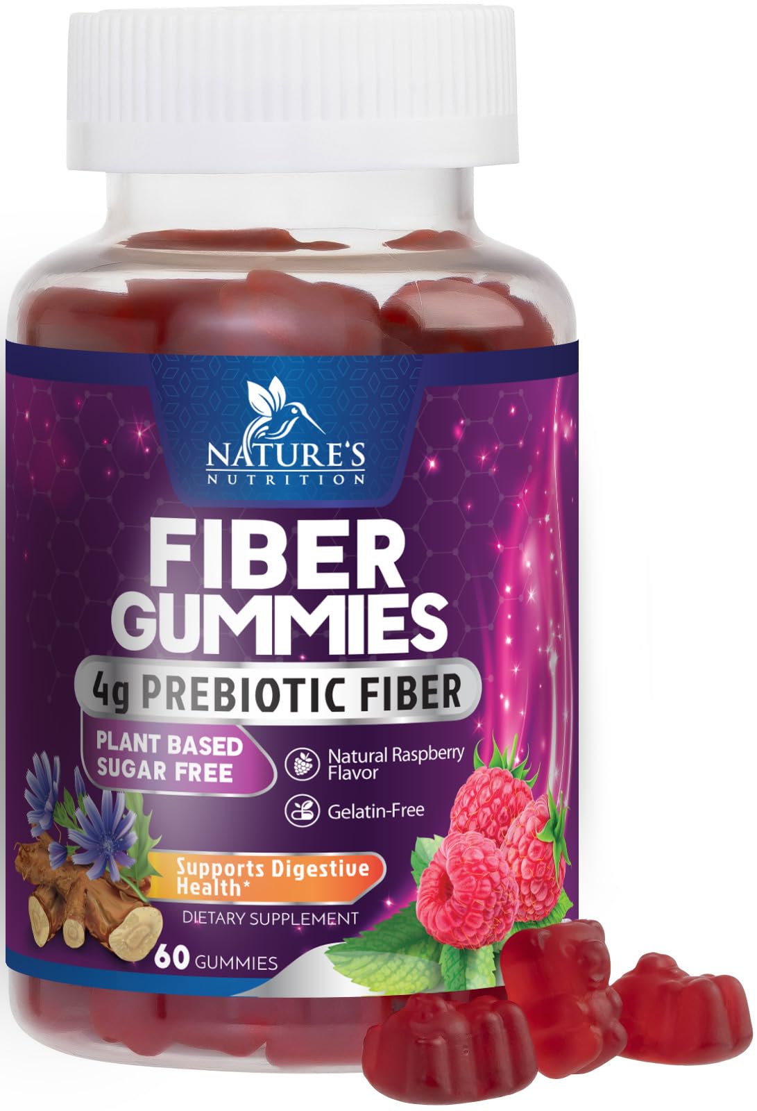 sugar free fiber gummies for digestion