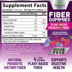 sugar free fiber gummies for gut health