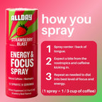 sugar-free focus and energy spray