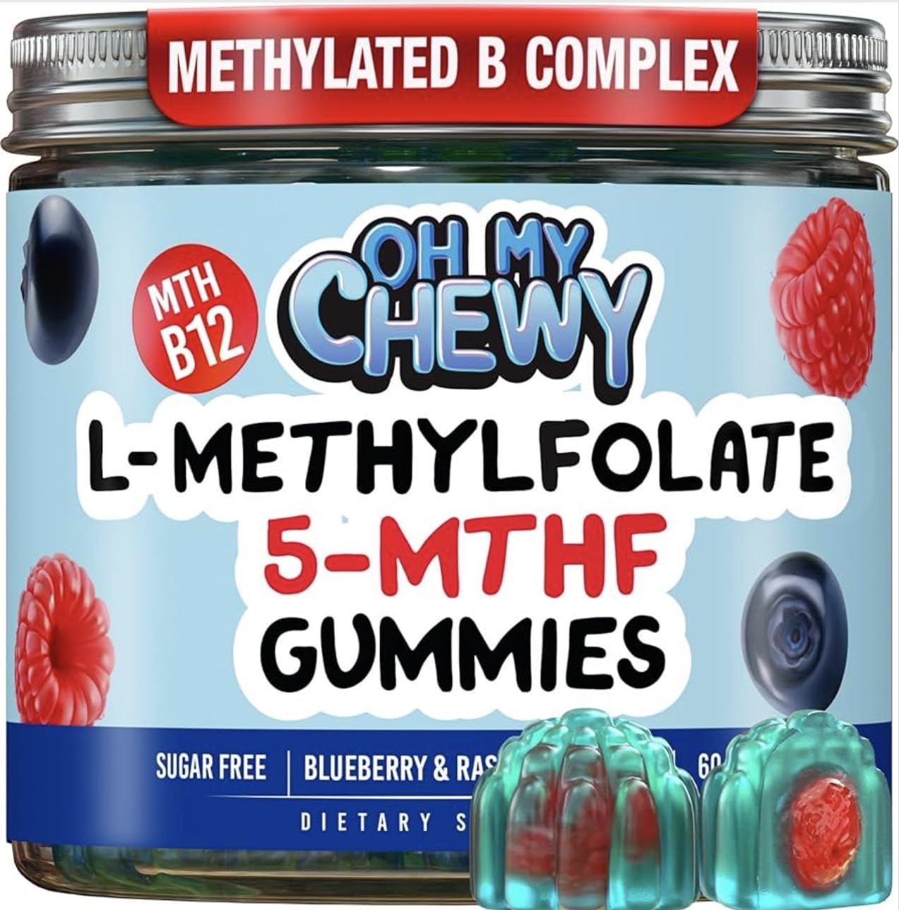 sugar-free folate gummies for energy