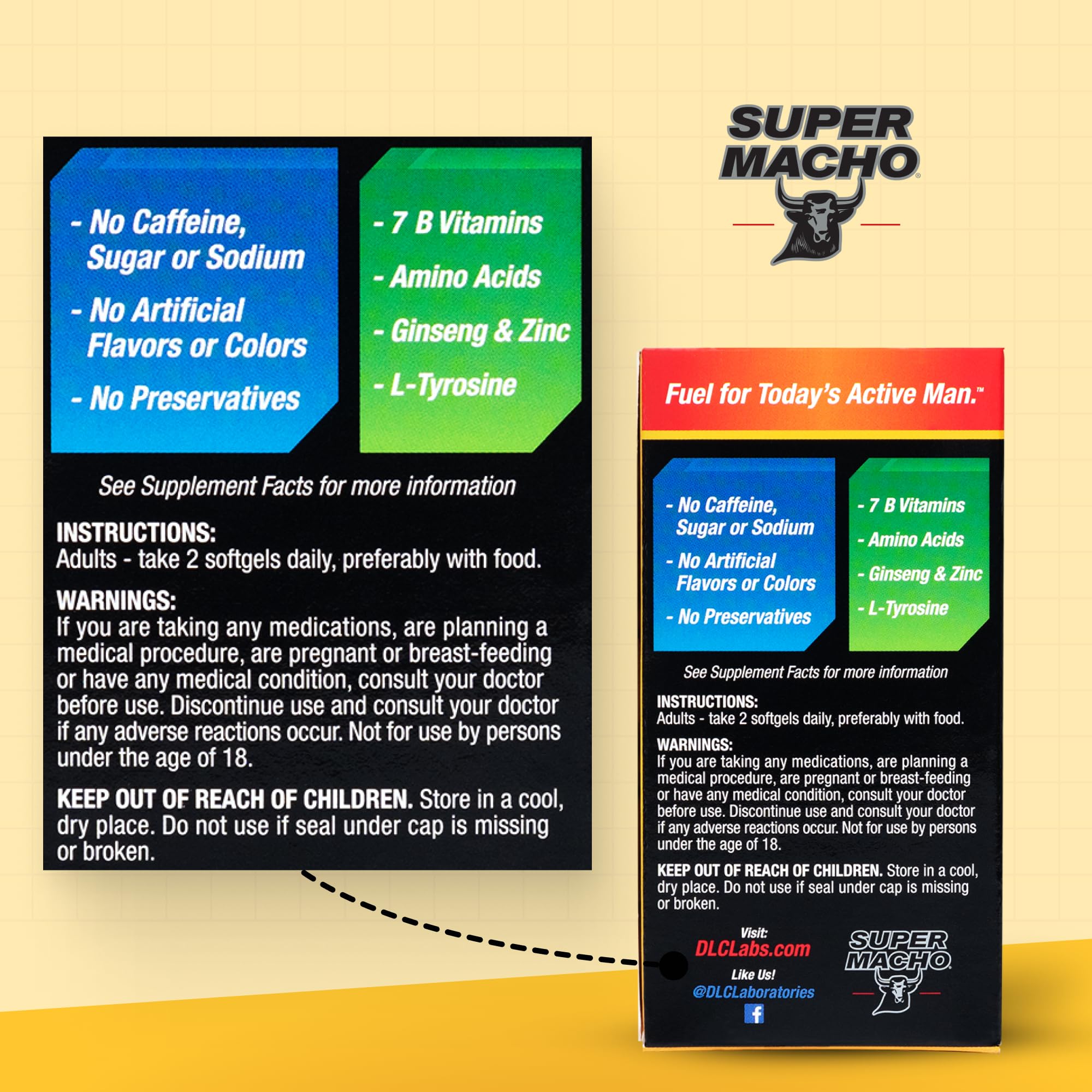 sugar-free formula for health-conscious men