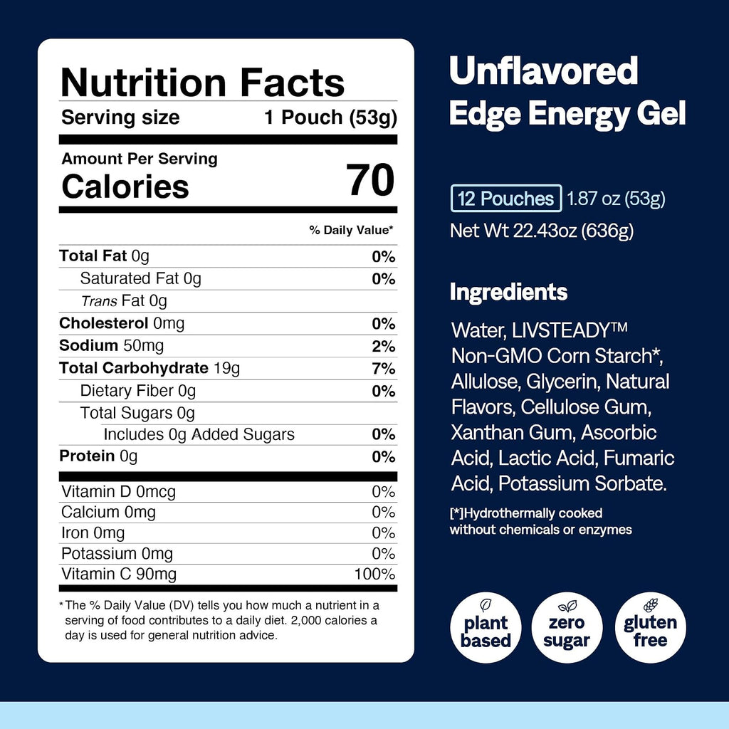 sugar free gel for quick energy