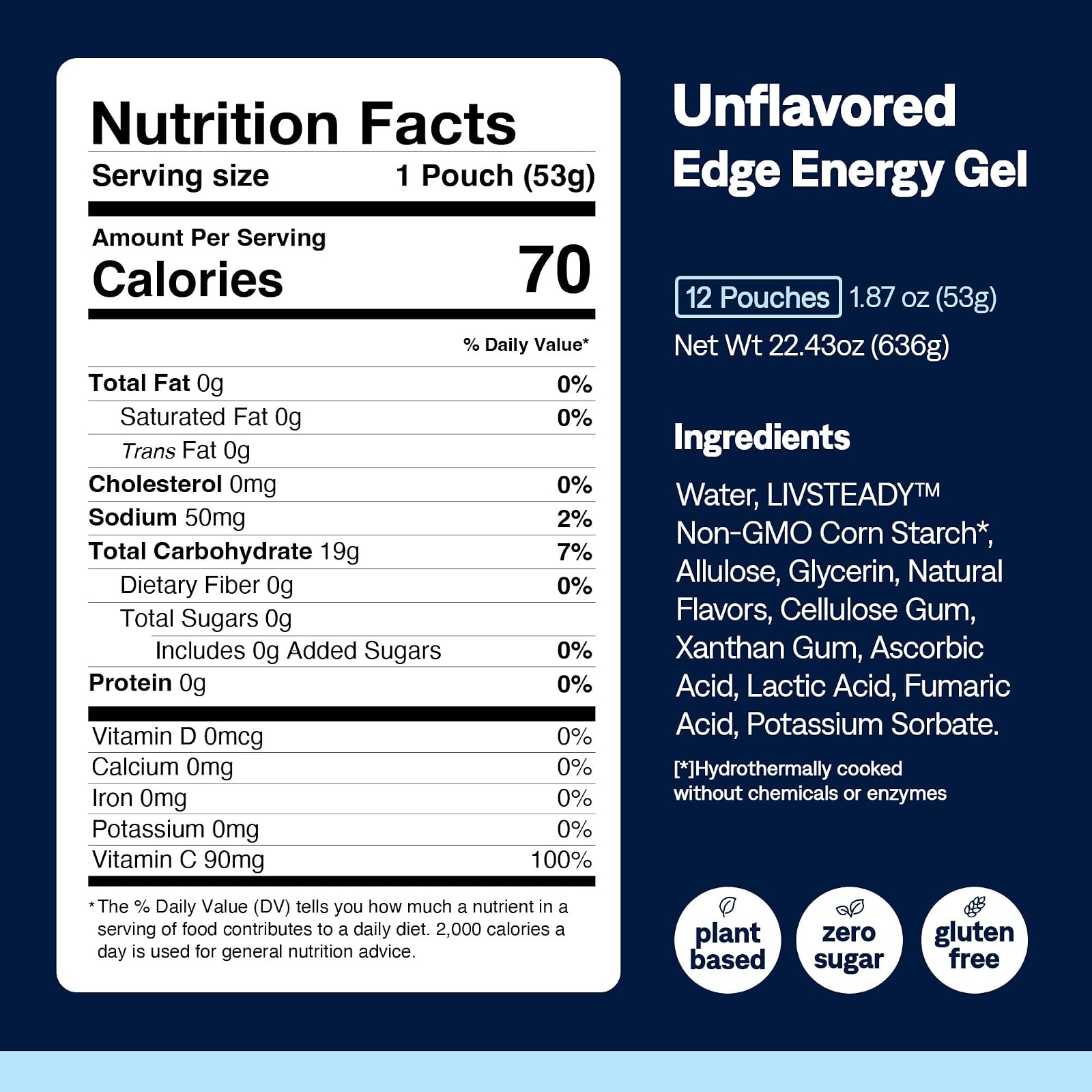sugar free gel for quick energy
