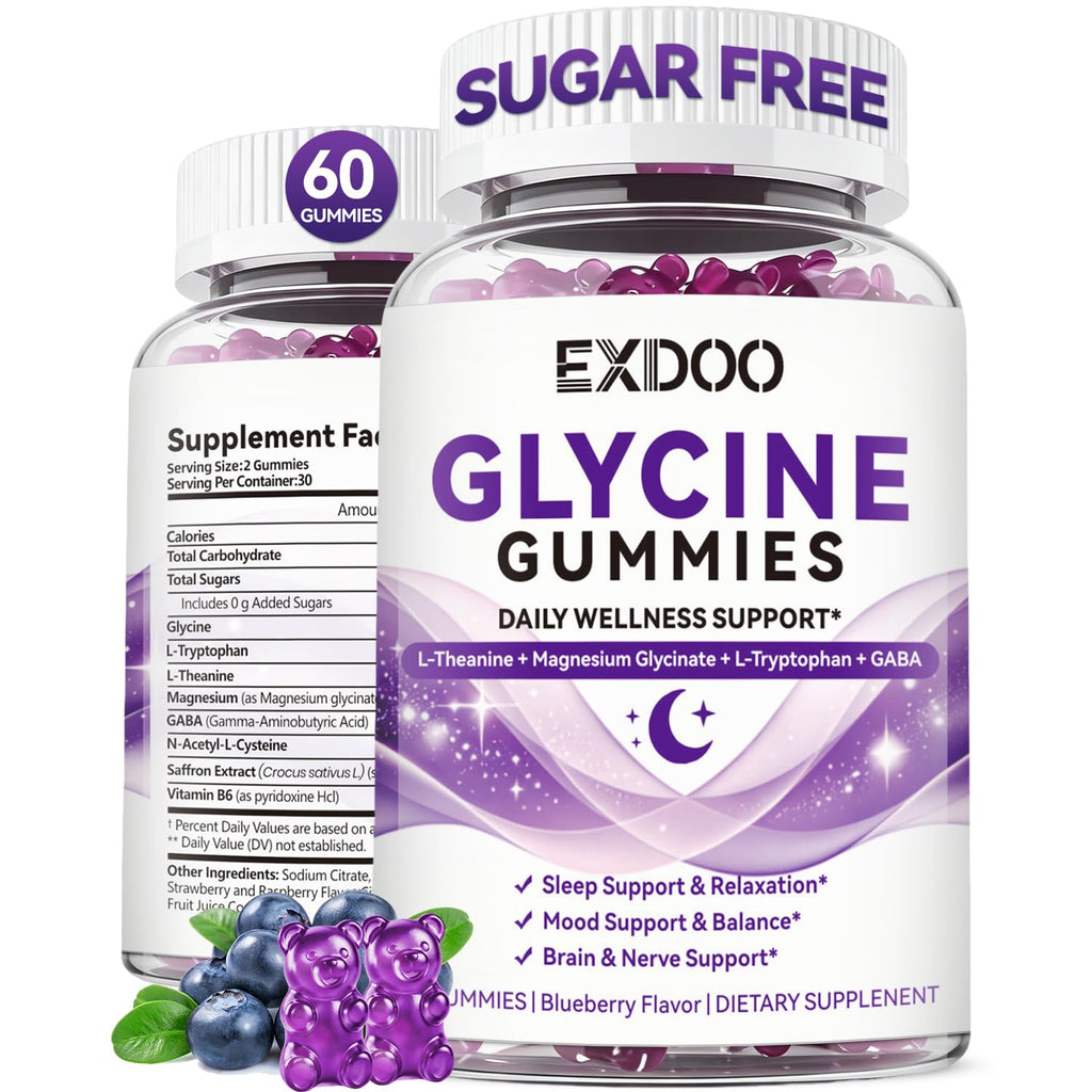 sugar free glycine gummies for relaxation
