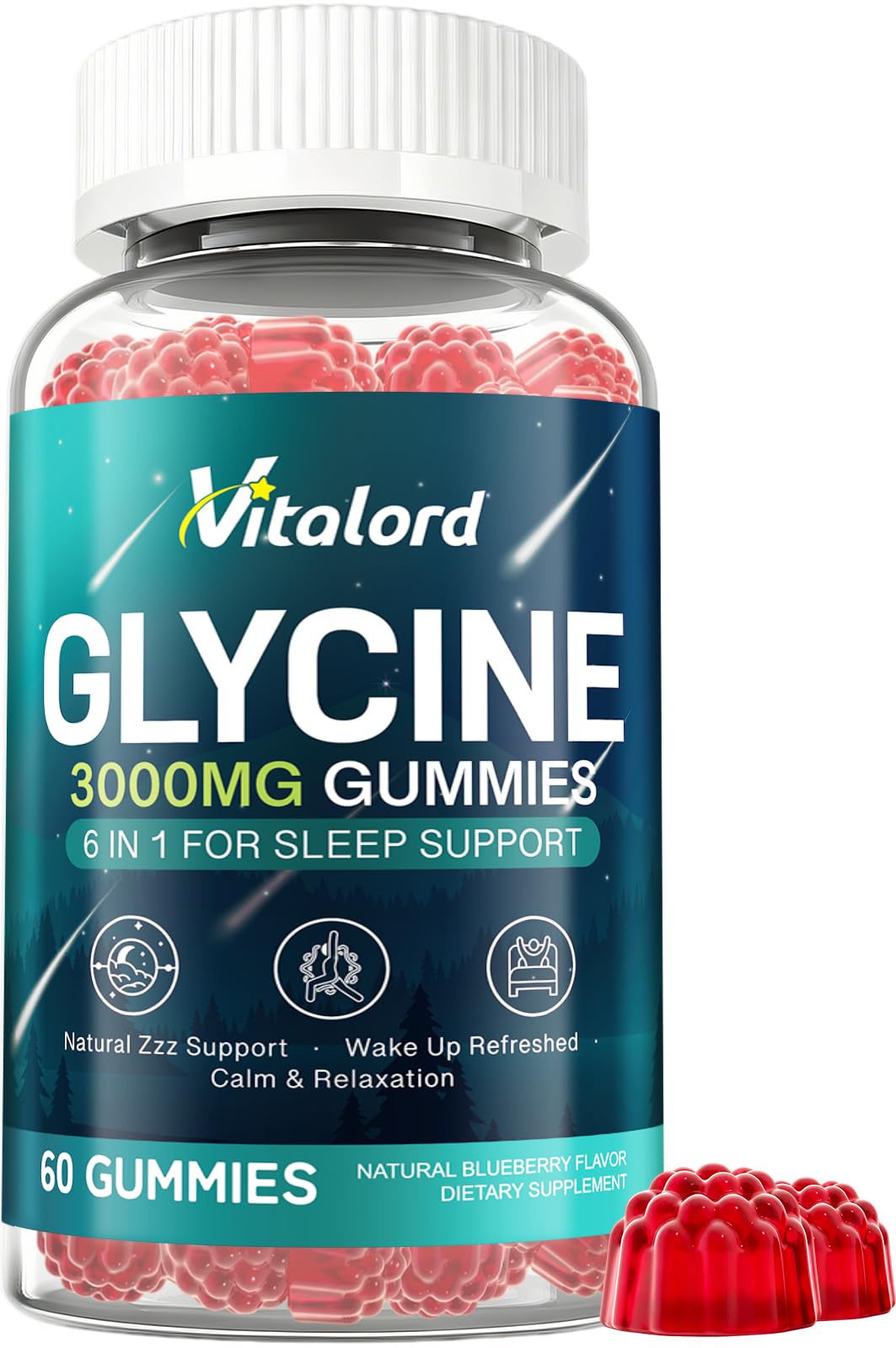 sugar free glycine gummies for wellness