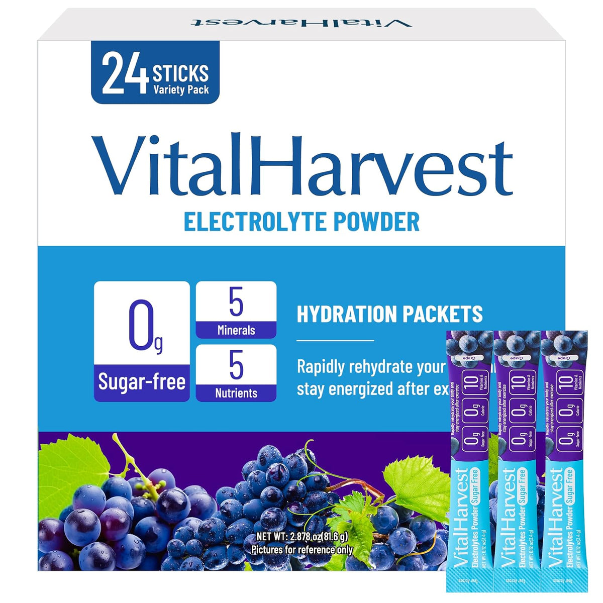 sugar free grape electrolytes powder