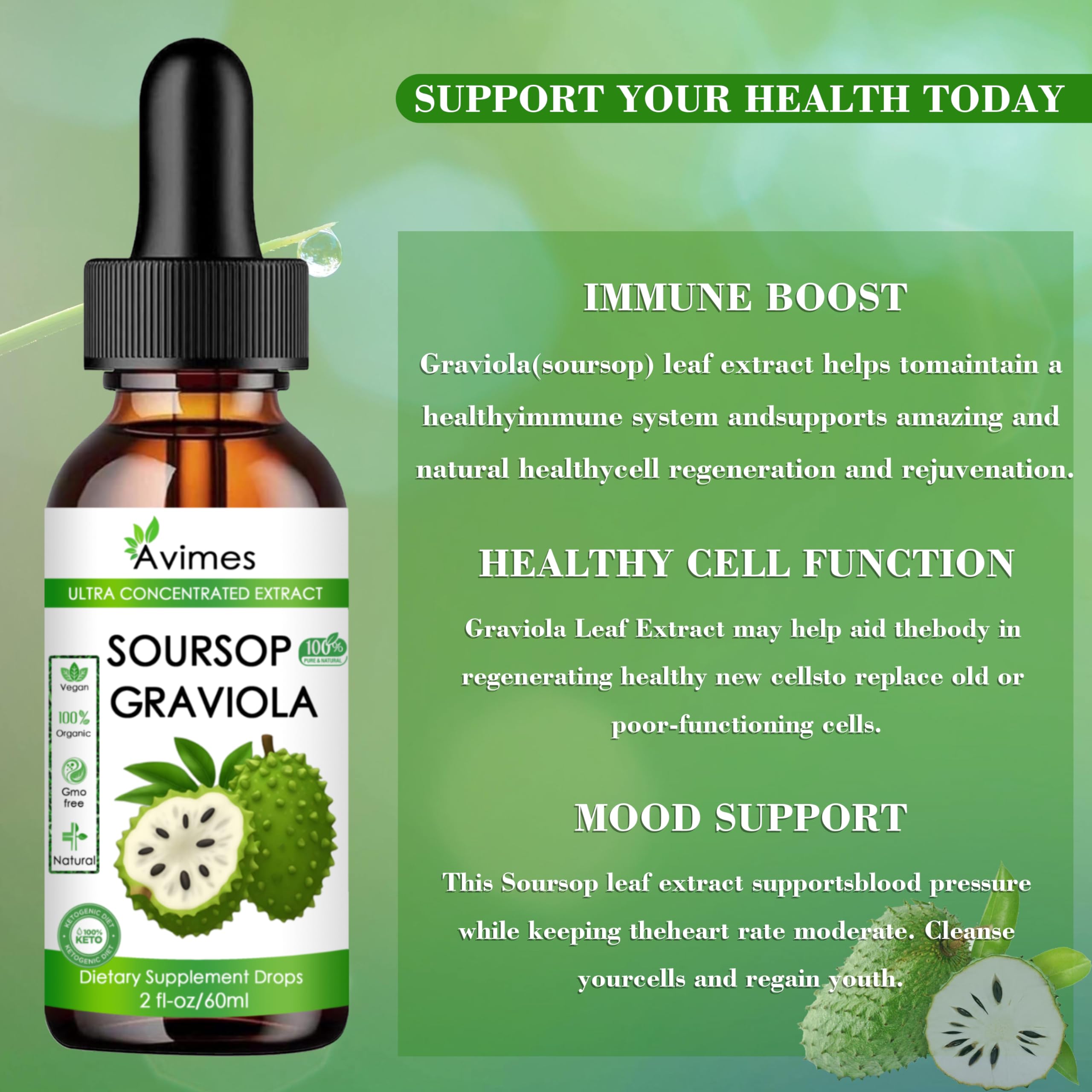 Sugar-free Graviola Soursop Oil extract
