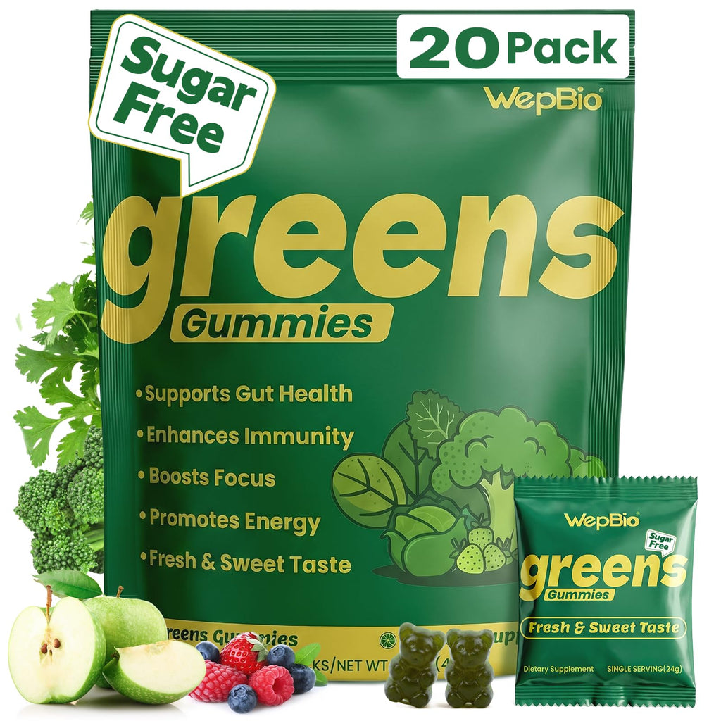 sugar free greens daily gummies