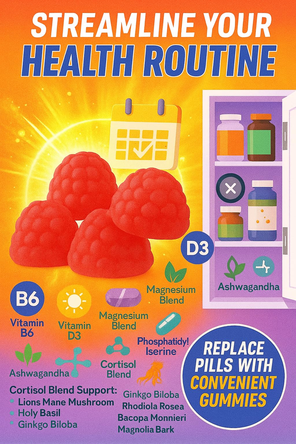 sugar free gummies for adrenal support