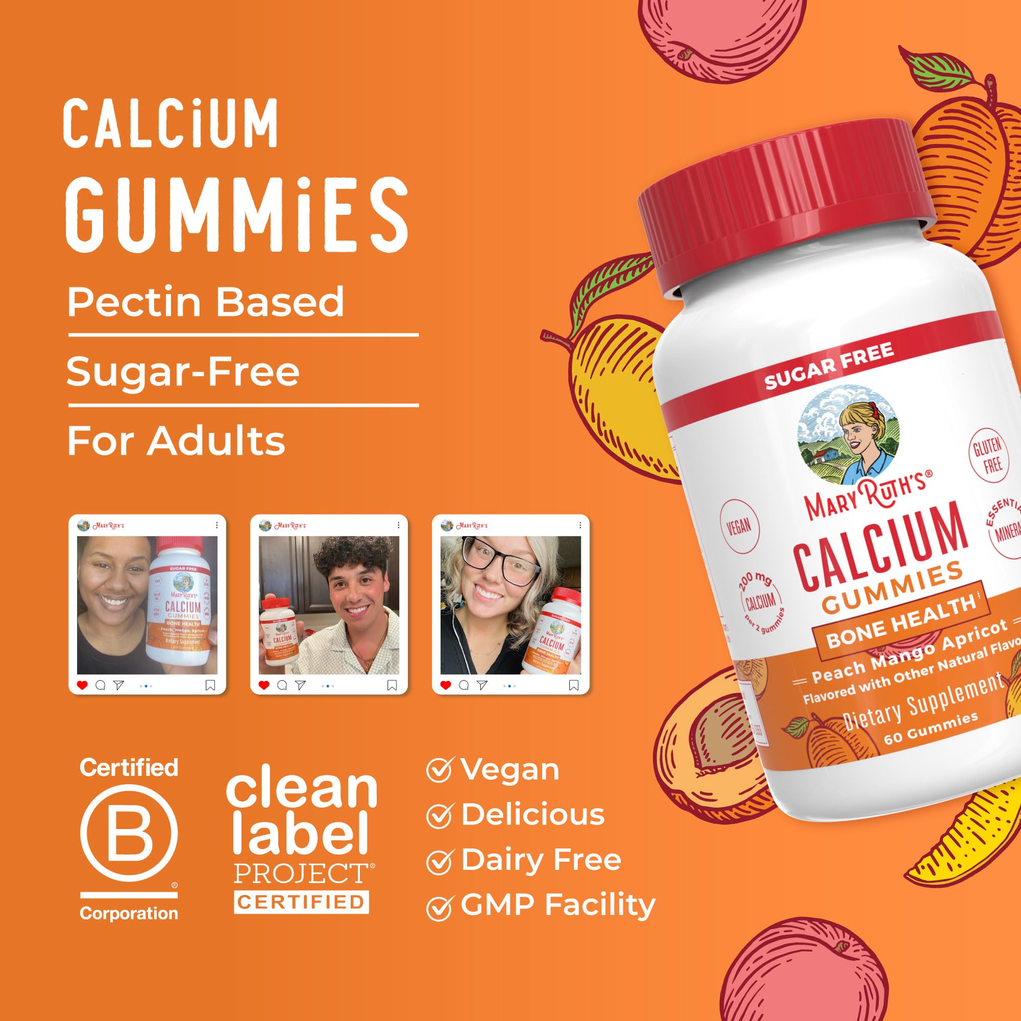 sugar-free gummies for calcium intake