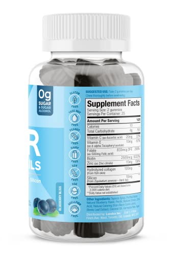 sugar free hair vitamin gummies