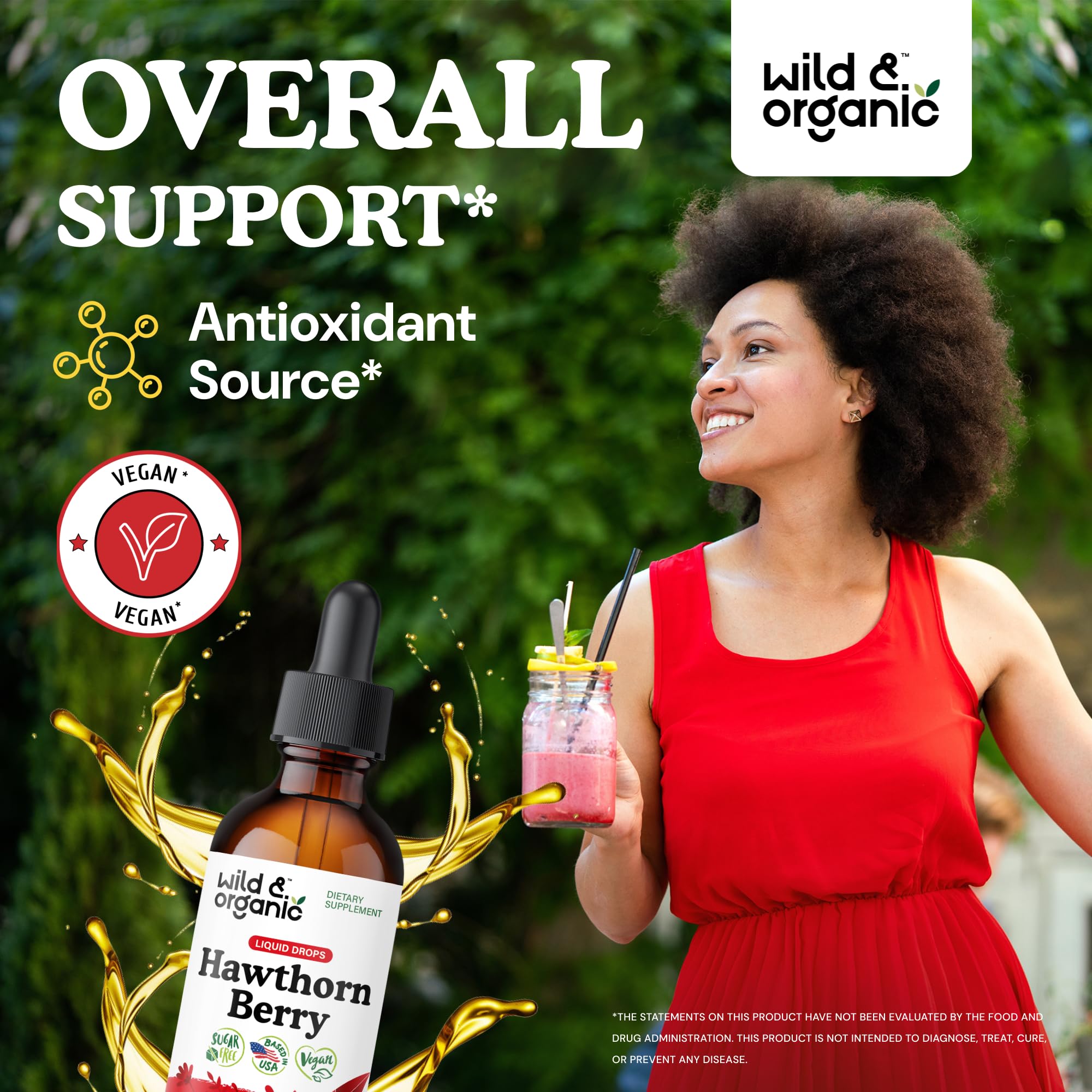 sugar-free hawthorn liquid supplement