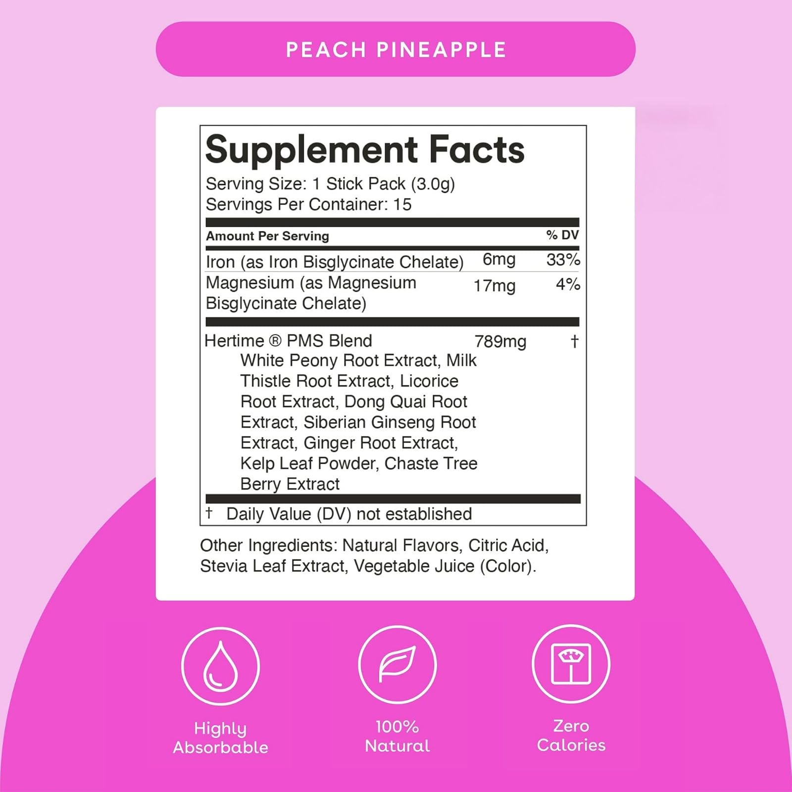sugar-free herbal blend for PMS relief