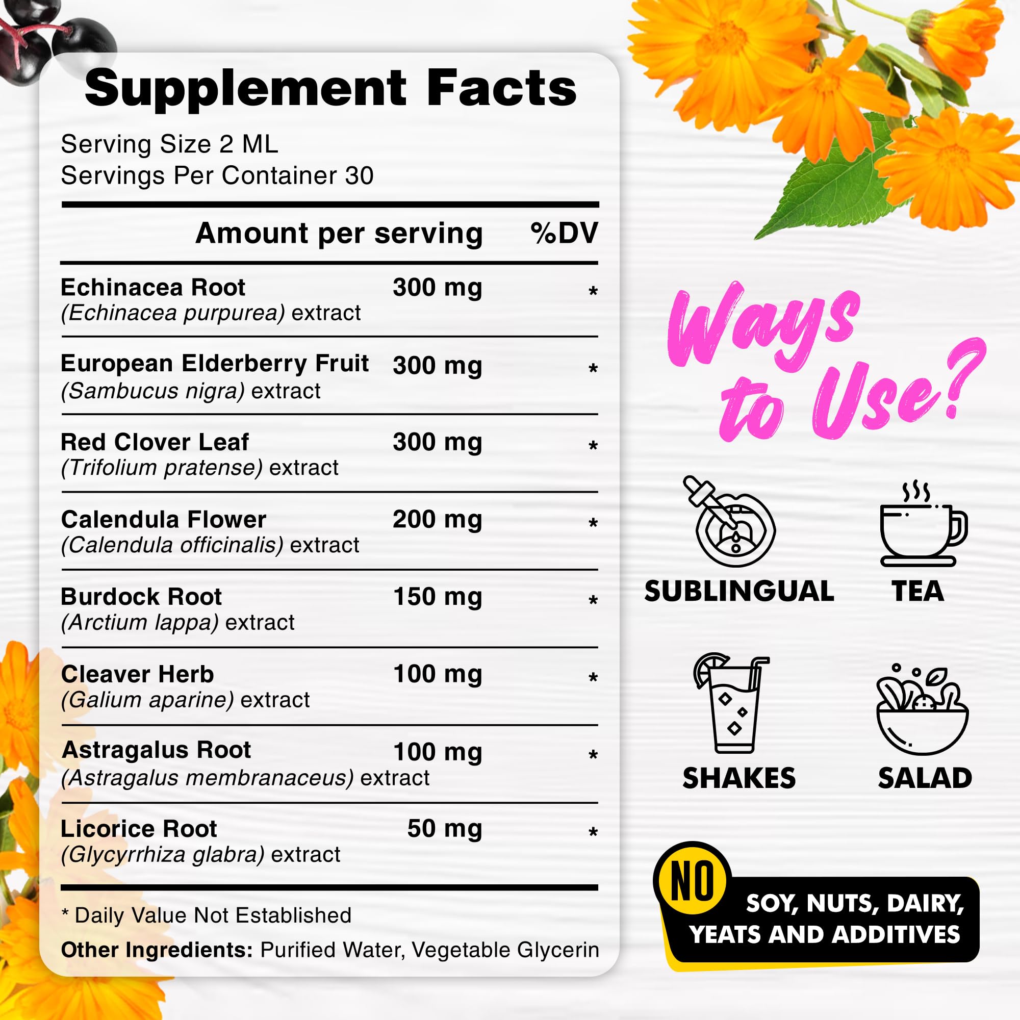 Sugar free herbal immune booster