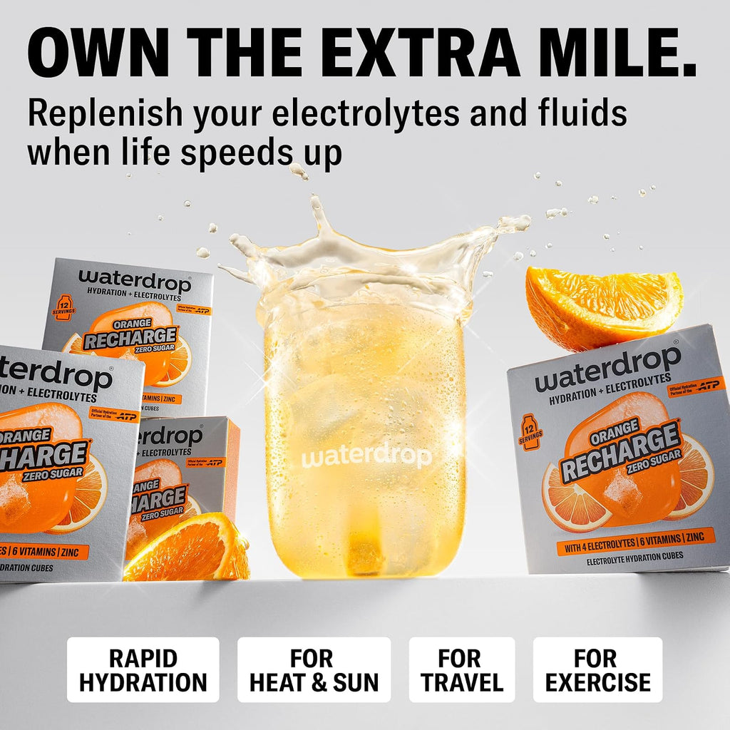 sugar-free hydration with Waterdrop Microlyte