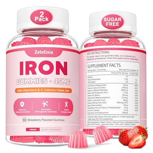 sugar free iron gummies for men