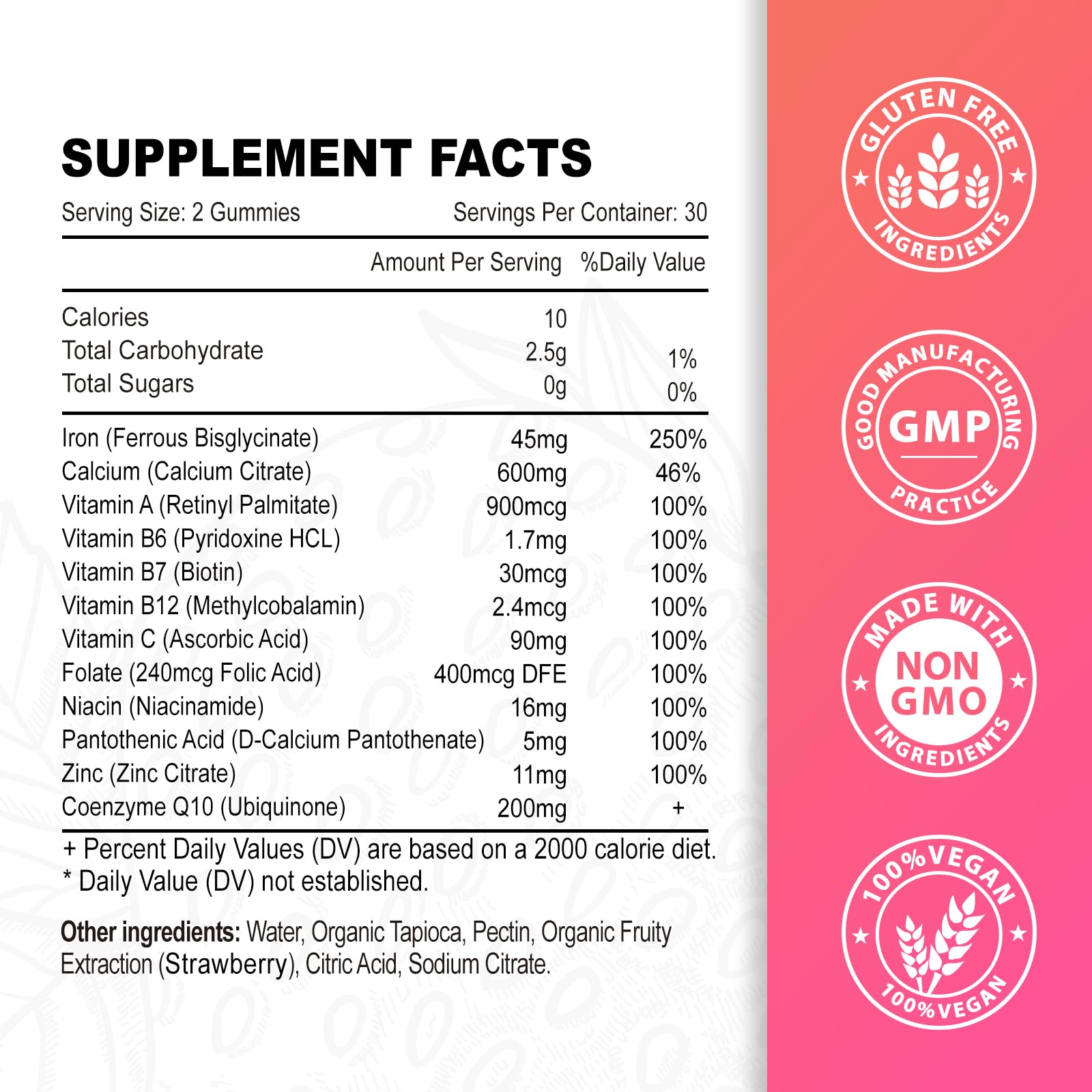 sugar free iron gummies for men