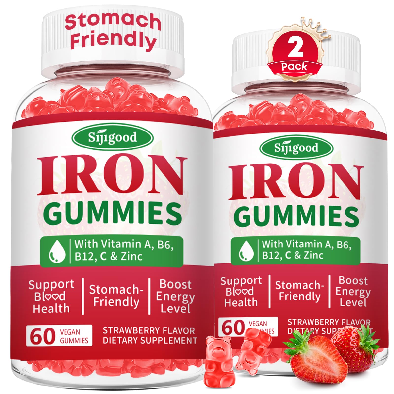 sugar free iron gummies for women