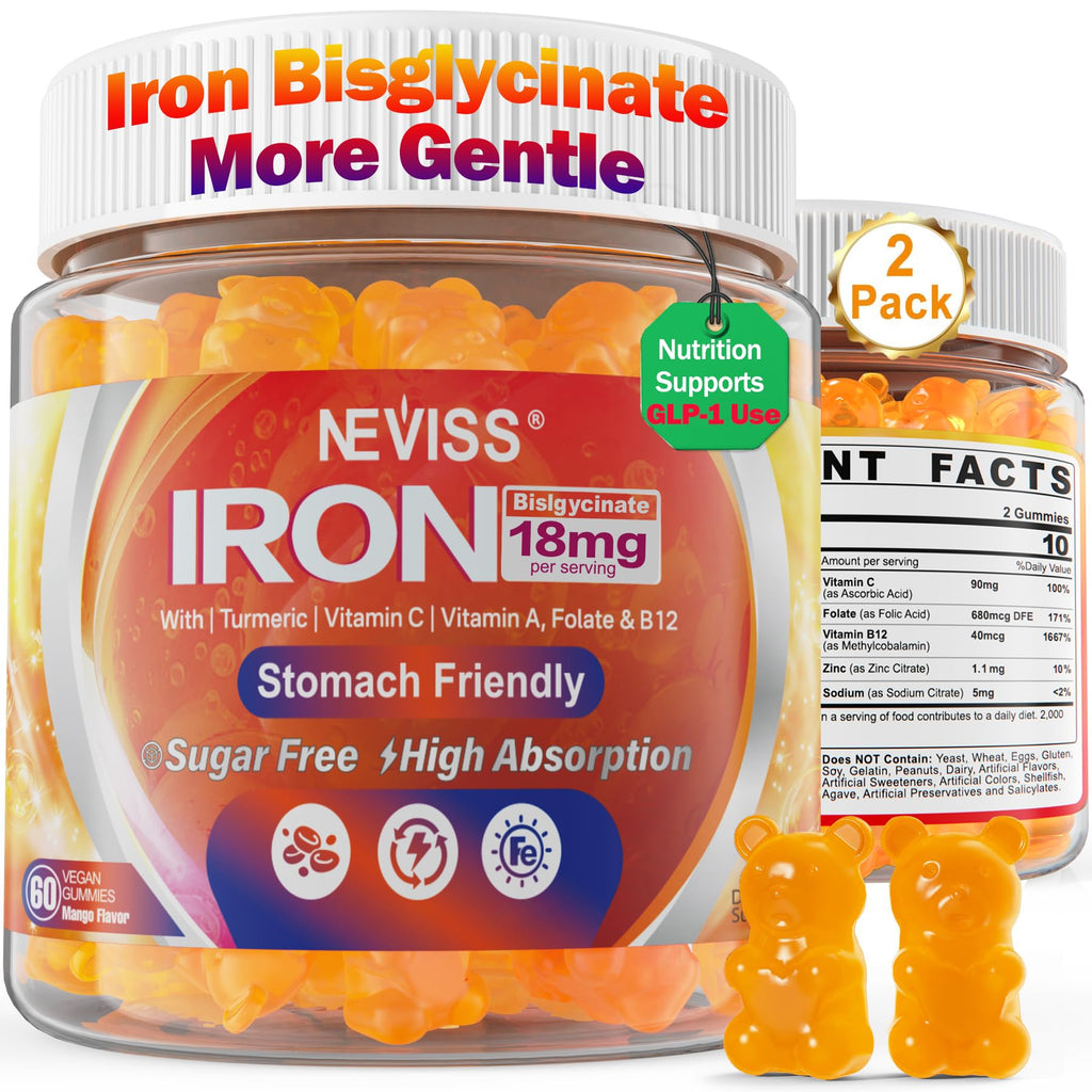 sugar-free iron gummies for women
