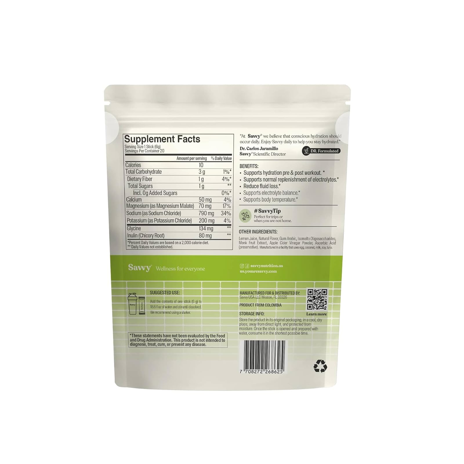 sugar free lemon electrolyte mix
