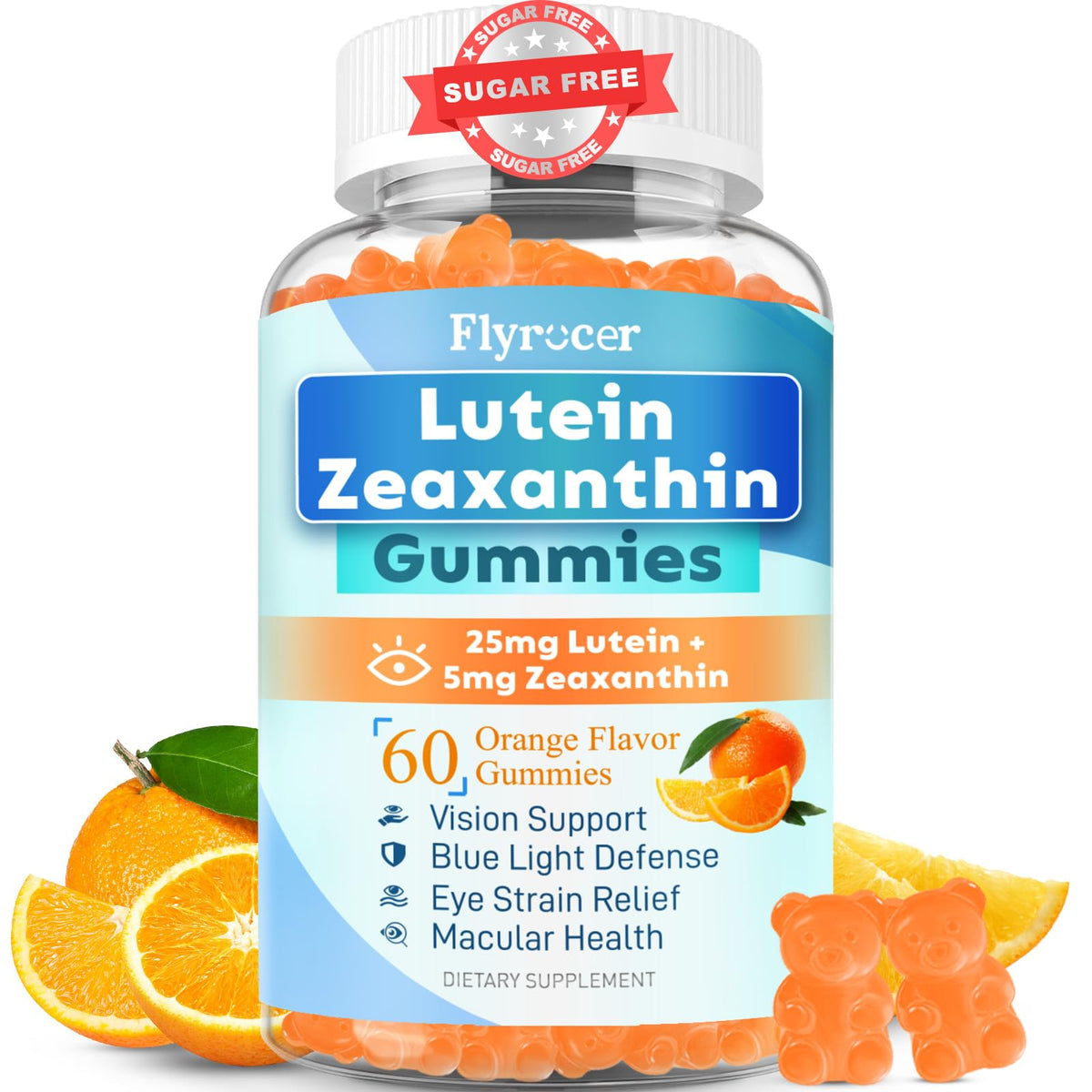 sugar free lutein gummies for eye health