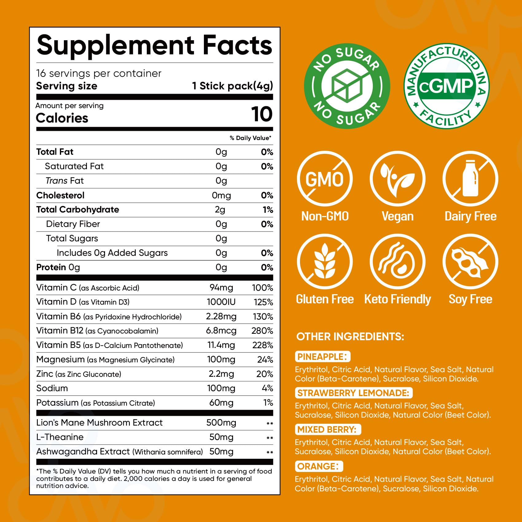sugar-free magnesium blend for relaxation