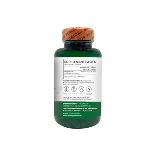 Sugar-free magnesium capsules for heart wellness
