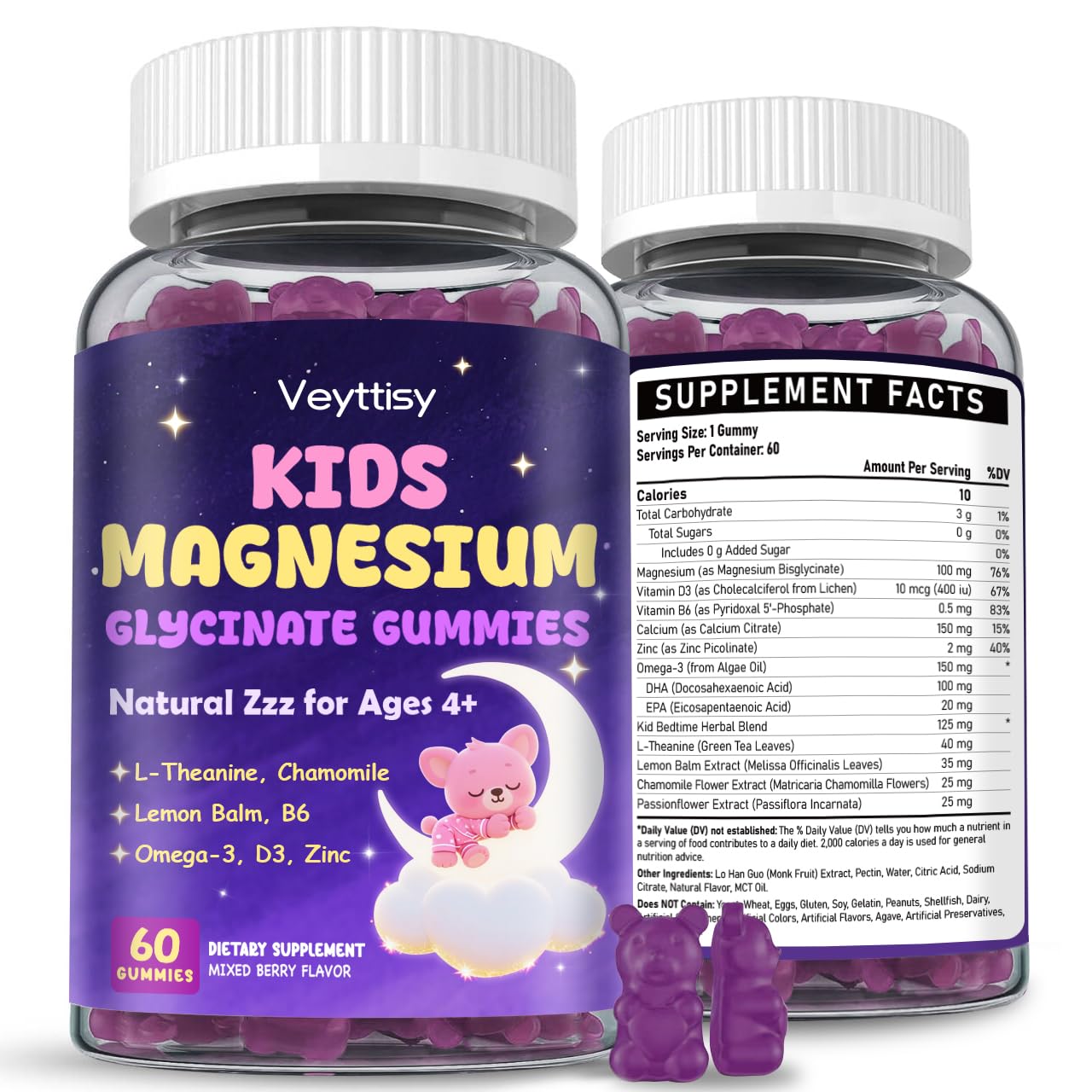 sugar free magnesium glycinate gummies for relaxation