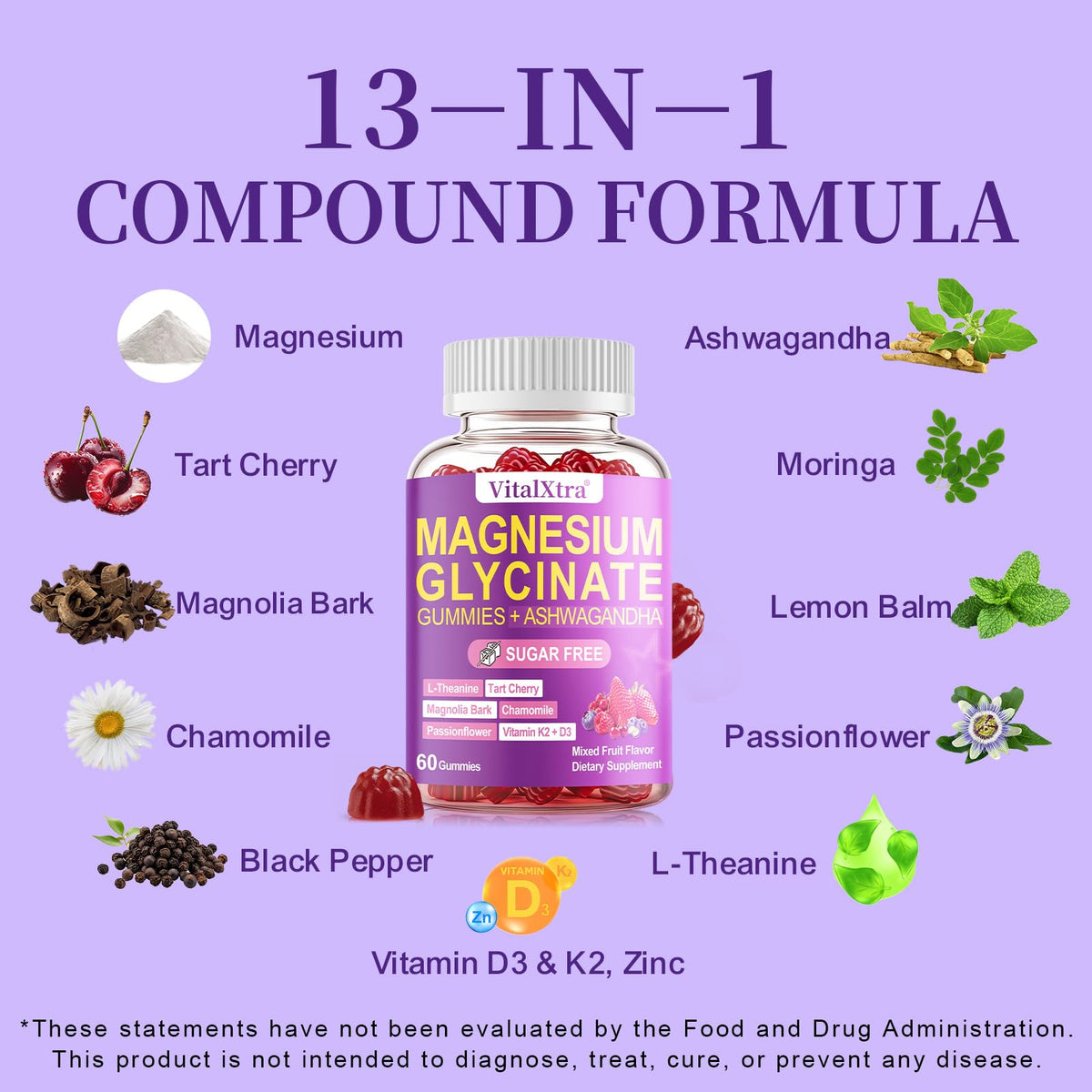 sugar-free magnesium gummies for better sleep