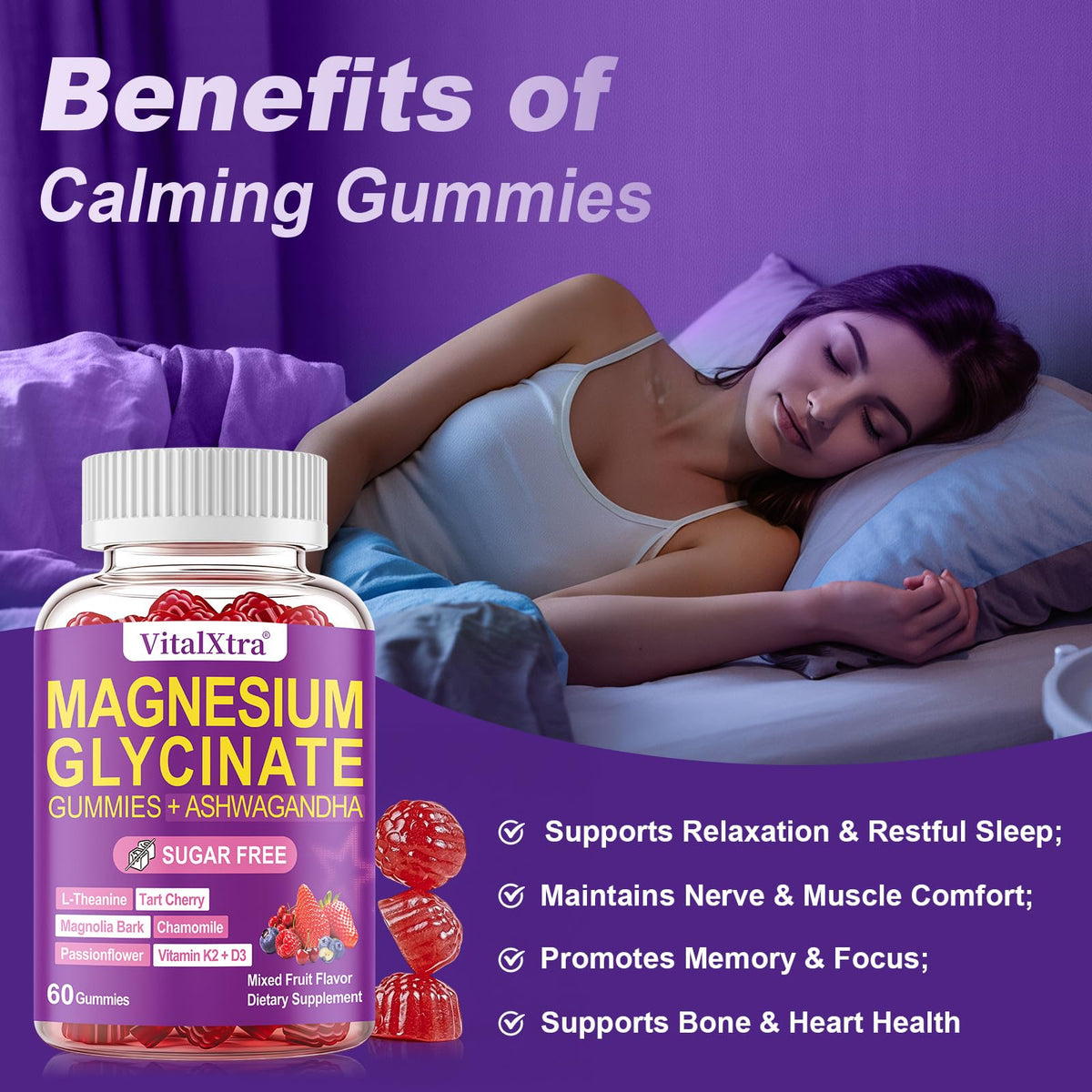 sugar-free magnesium gummies for stress relief