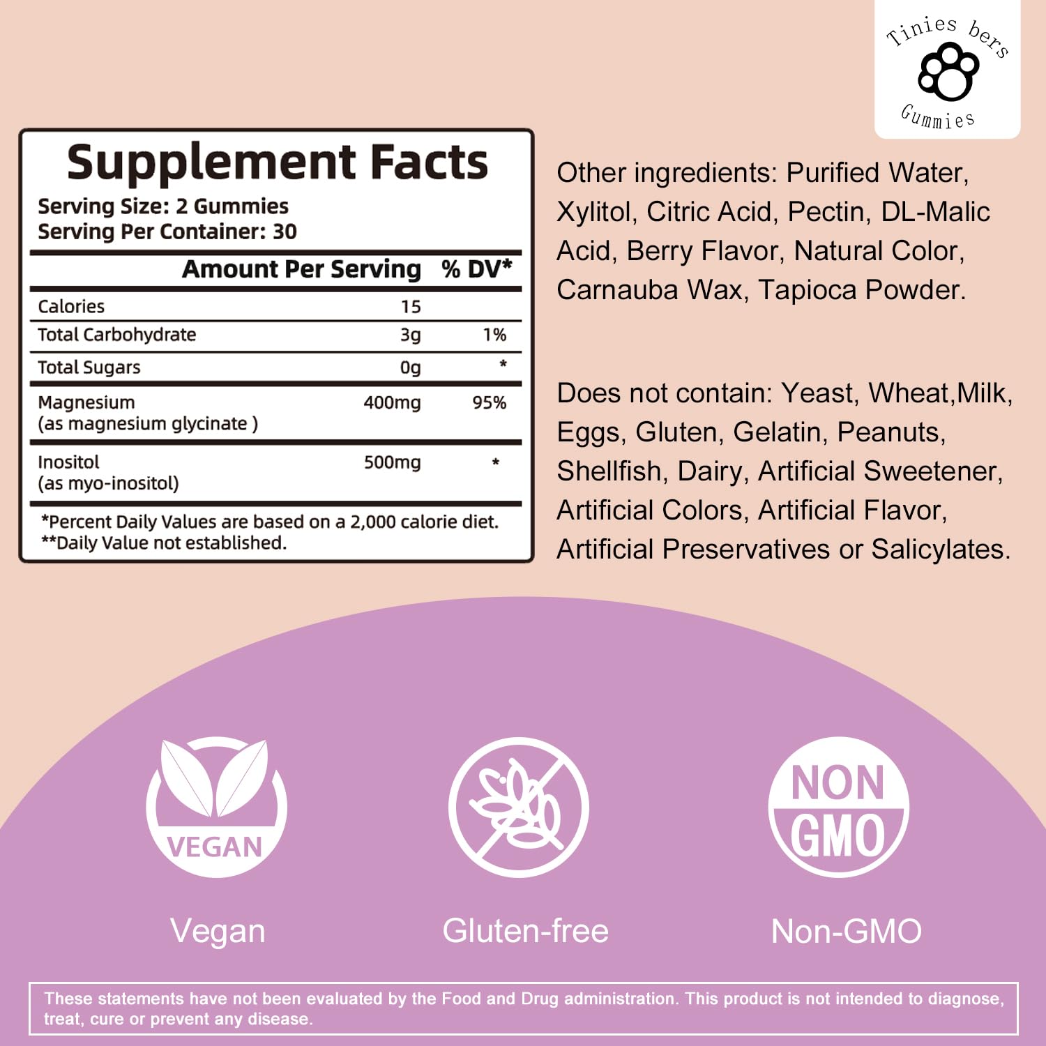 sugar free magnesium gummies for women