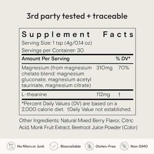sugar-free magnesium supplement for sleep