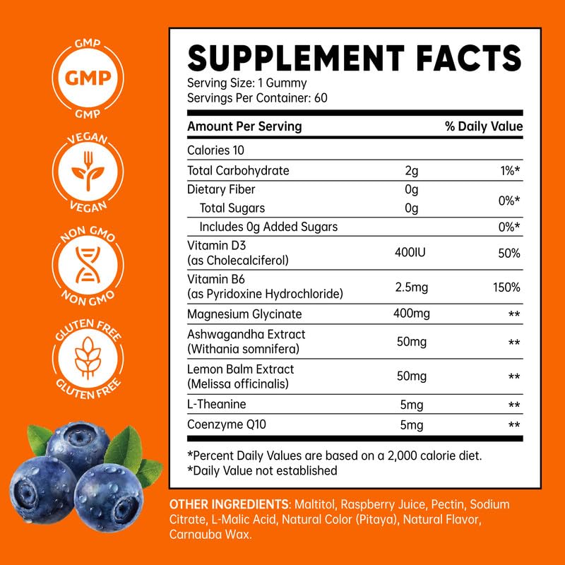 Sugar-free magnesium supplement for sleep