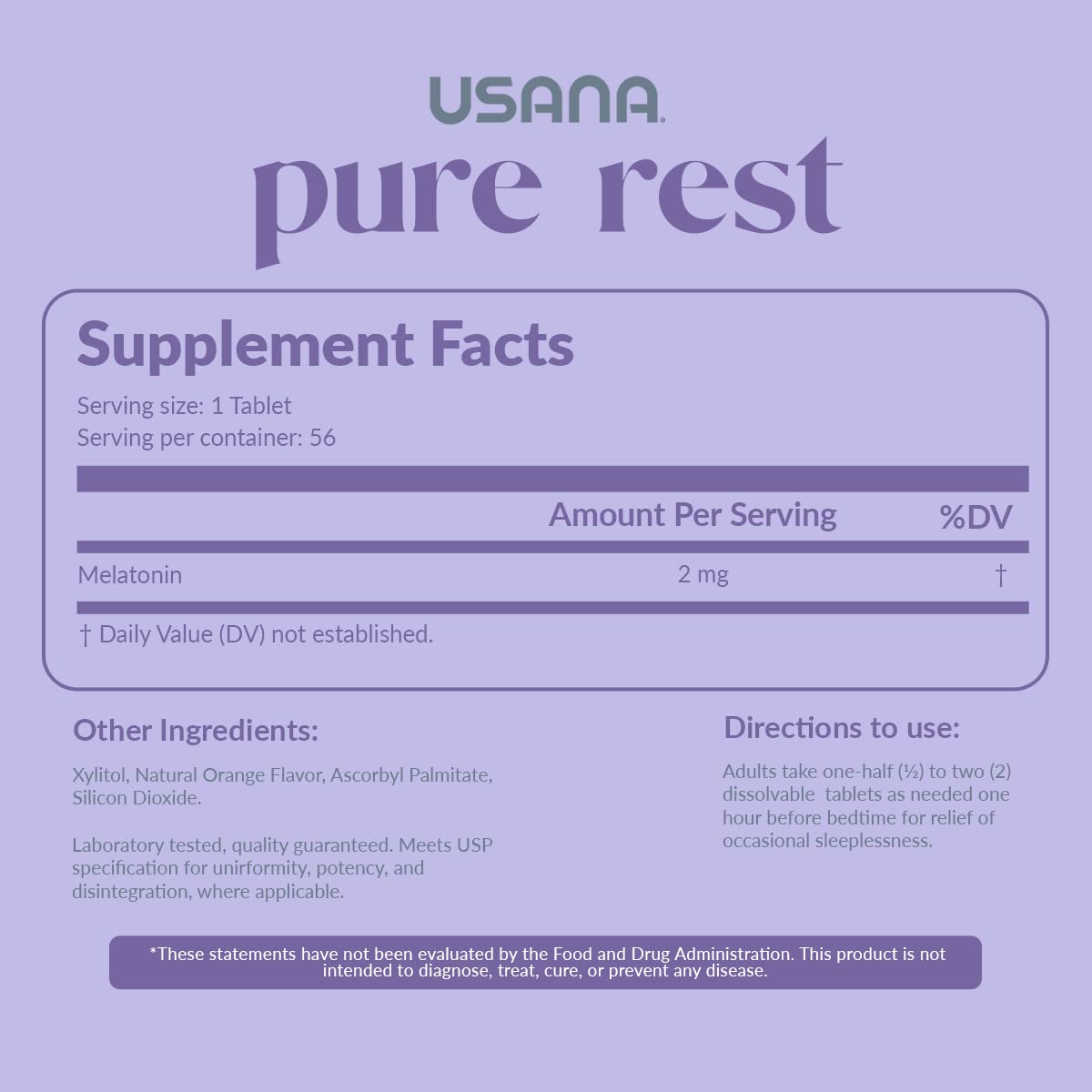 sugar free melatonin dissolvable tablets