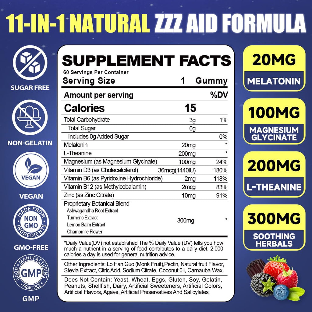 sugar-free melatonin gummies for sleep