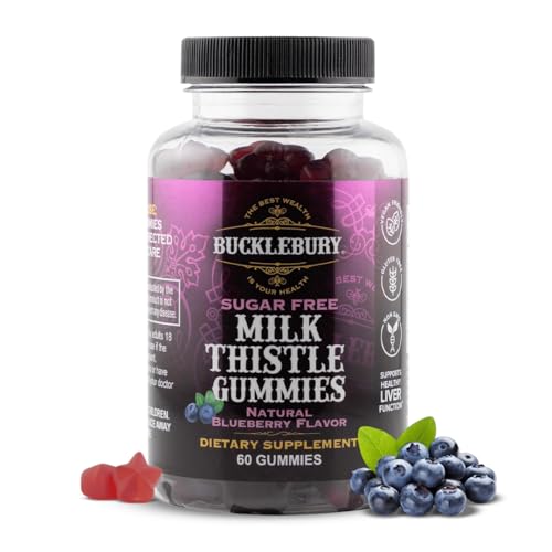 sugar-free milk thistle supplement with blueberry