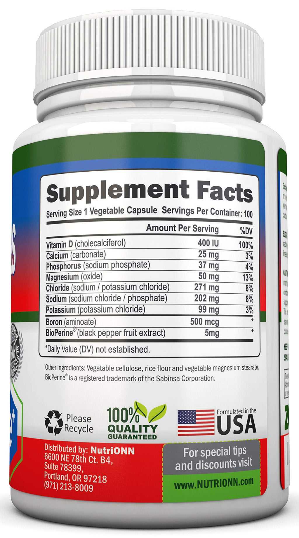 sugar free multiminerals capsules