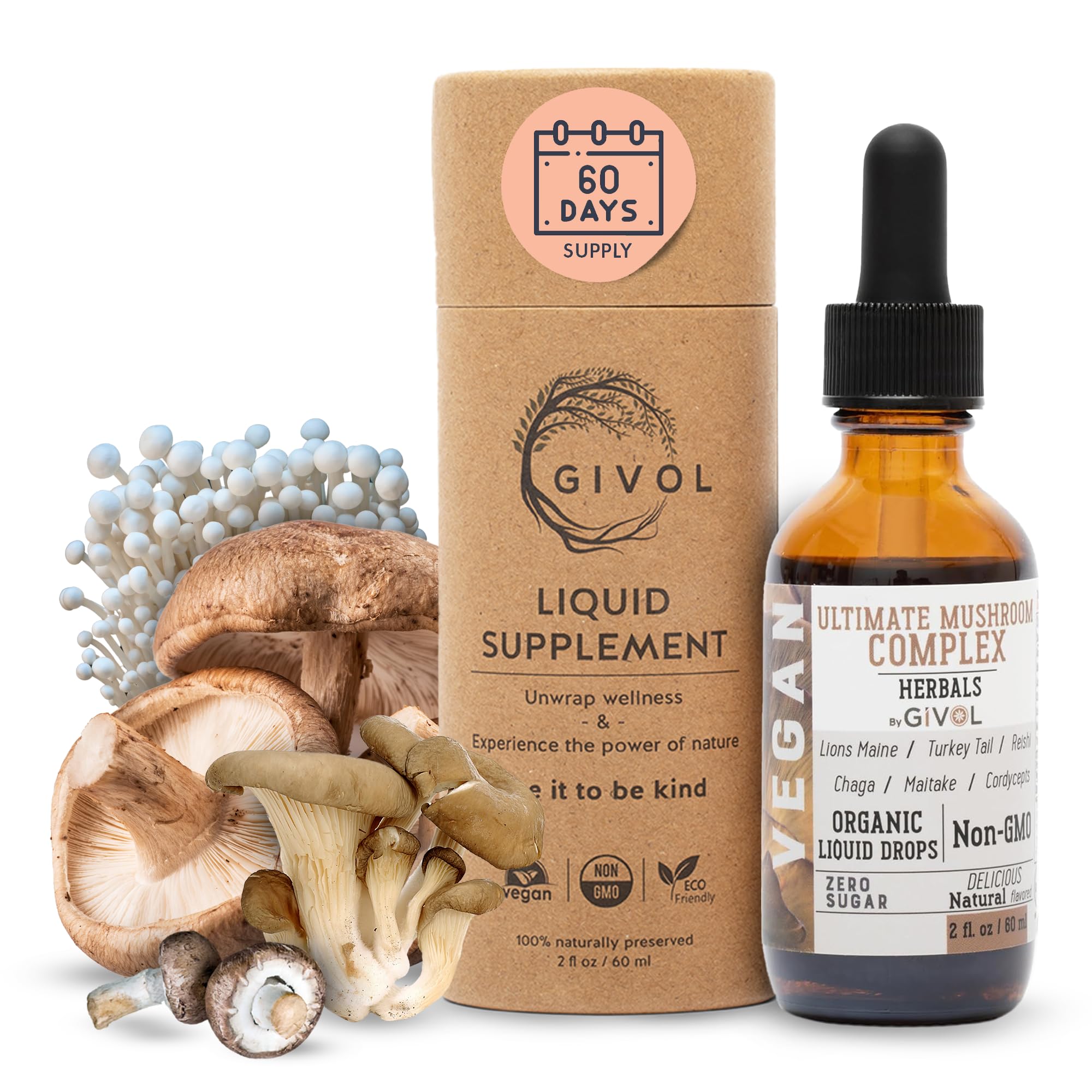 sugar-free mushroom complex drops