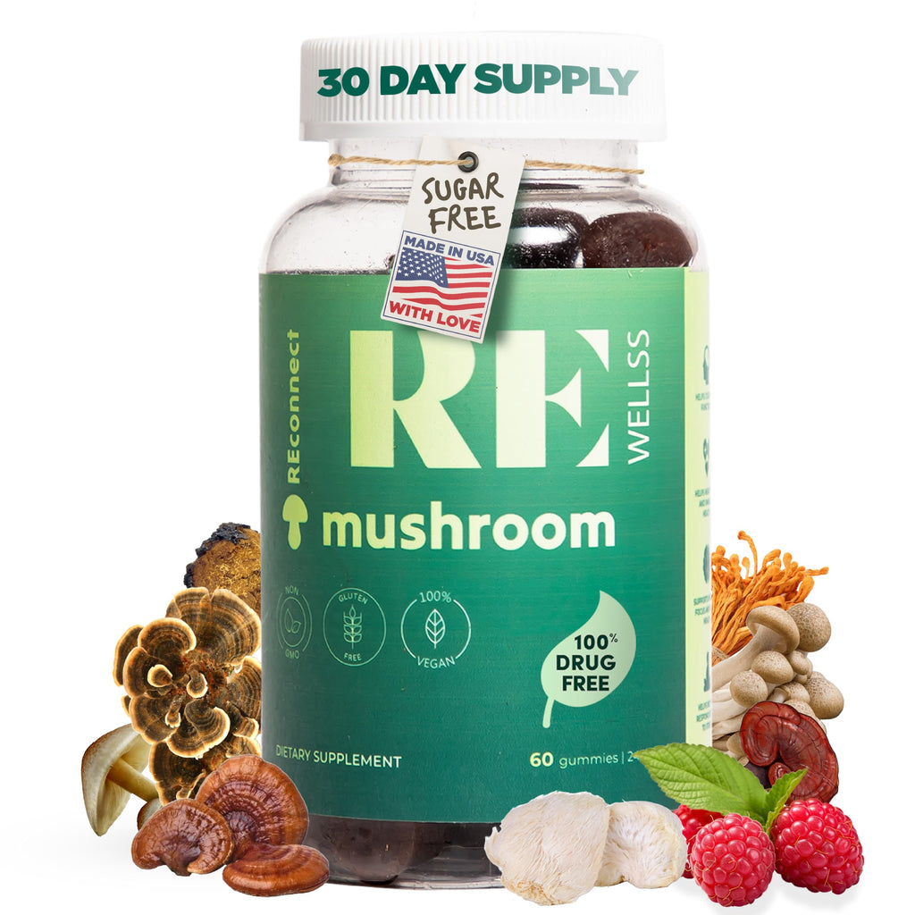 sugar-free mushroom gummies for energy